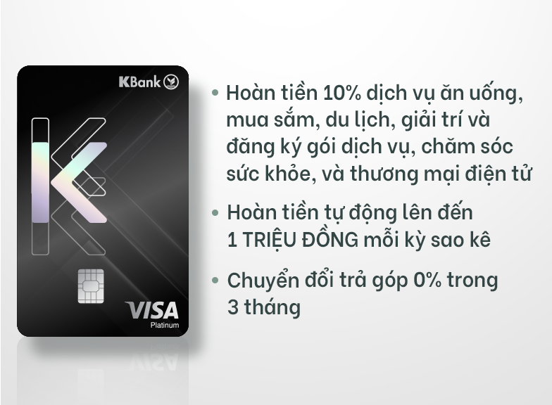 Thẻ Tín Dụng KBank - Cashback Plus | KBank Việt Nam